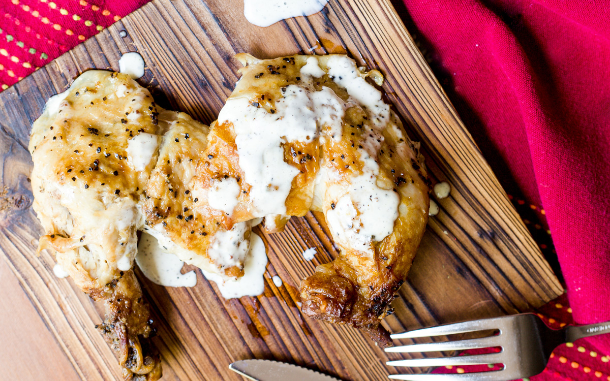 White on White Barbecued Chicken Recipe - Barbecuebible.com