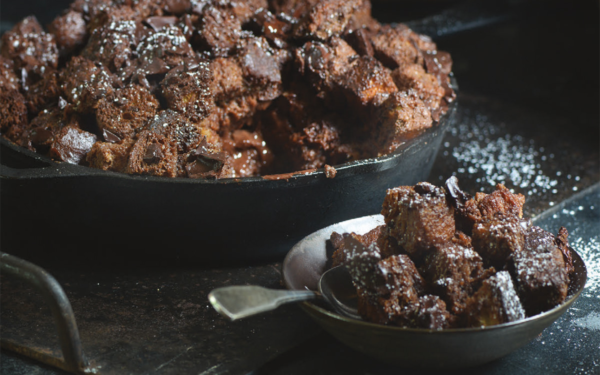 Smoked Chocolate Bread Pudding Recipe - Barbecuebible.com