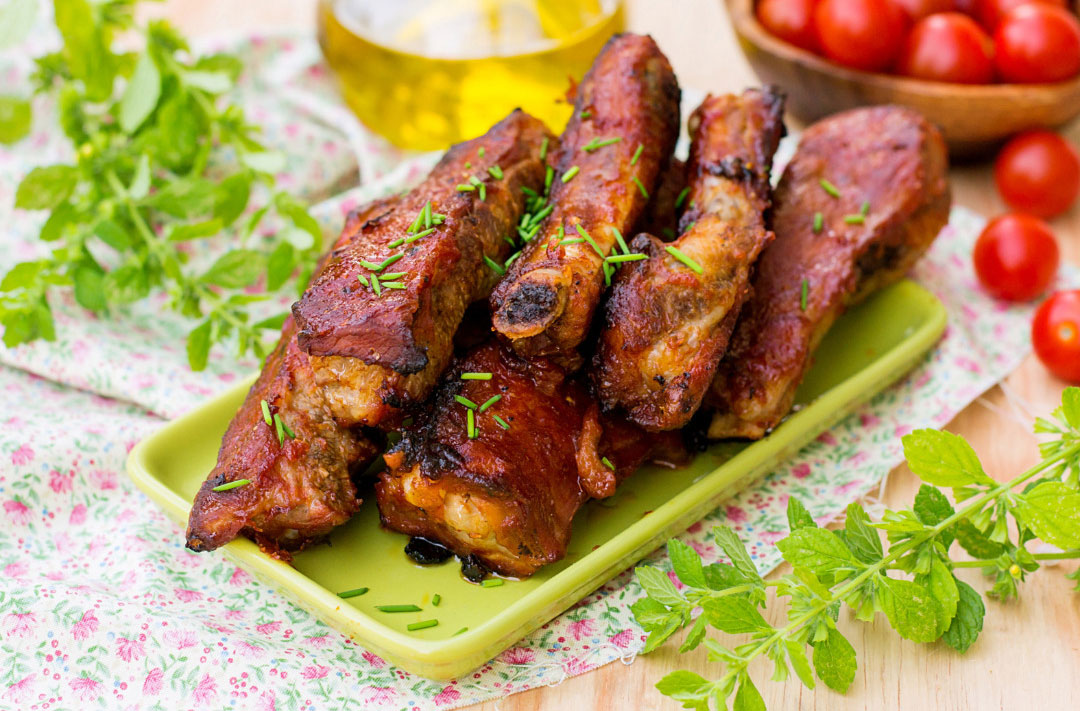 Country Style Ribs Recipe with Oregano and Mint - Barbecuebible.com