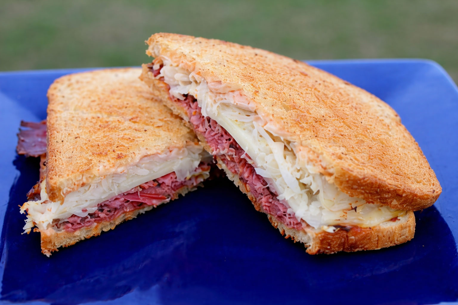 Back-to-Basics | How to Make a Reuben on a Griddle - Barbecuebible.com